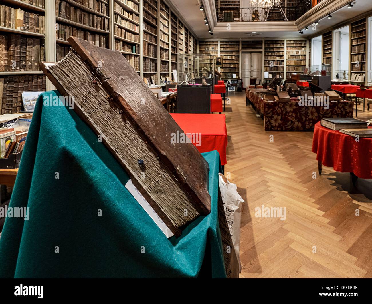 The ancient library of the seminary in Strasbourg. A collection of ...