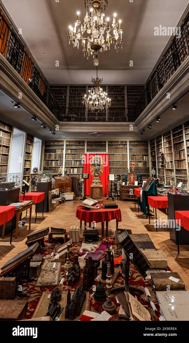 The ancient library of the seminary in Strasbourg. A collection of ...