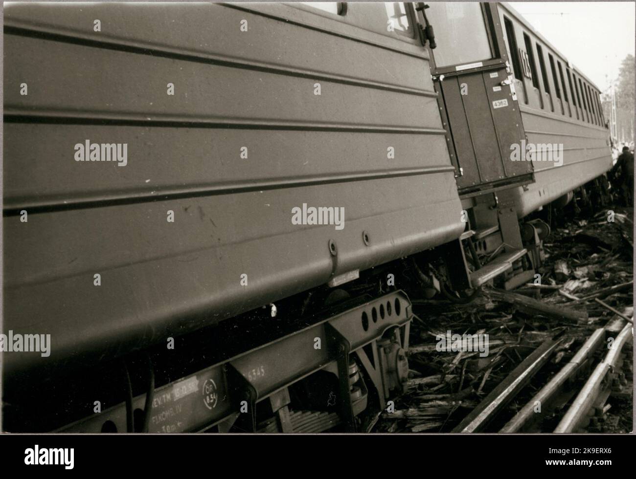 Derailed railway wagons hi-res stock photography and images - Alamy