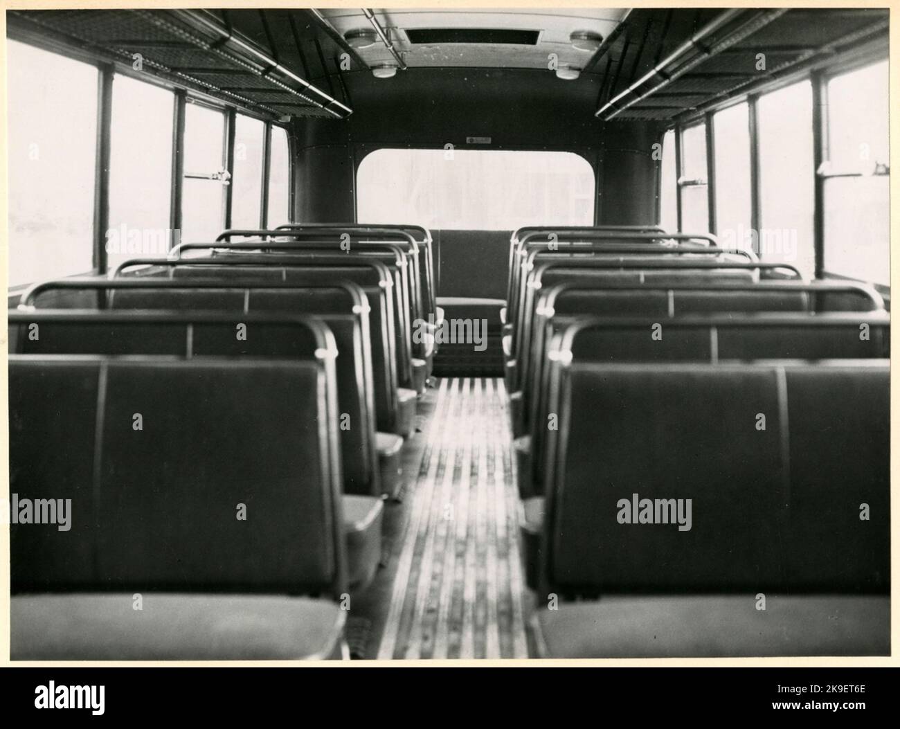 Interior aboard bus Stock Photo - Alamy