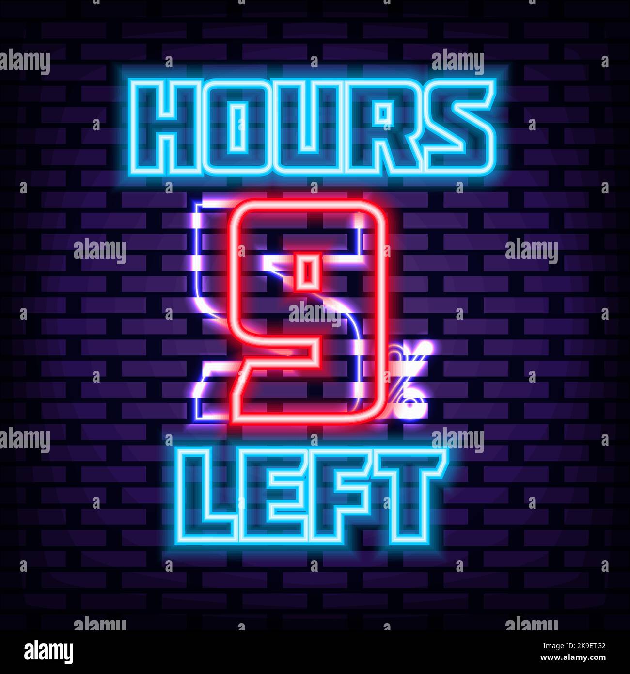 9 hours Stock Vector Images - Alamy