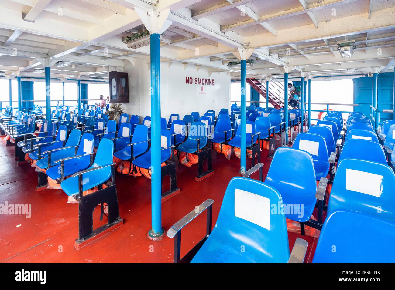 An interisland ferry plying the sea between Cebu and Negros in the ...