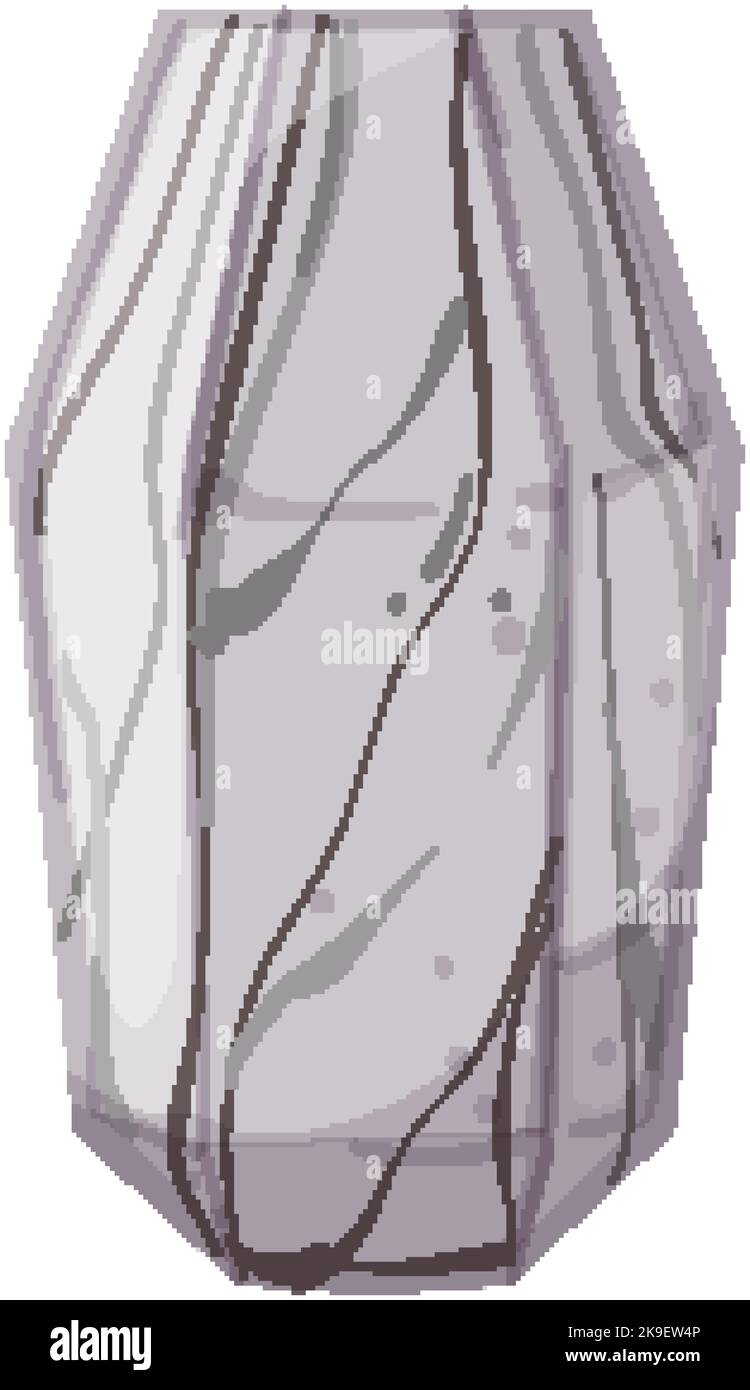 decoration marble vase cartoon vector illustration Stock Vector Image ...