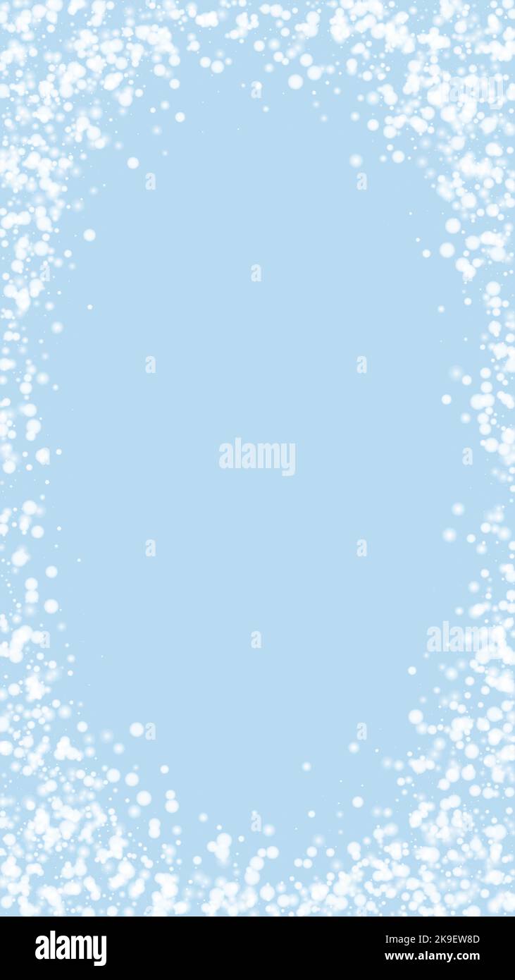 Snowfall overlay christmas background. Subtle flying snow flakes and ...