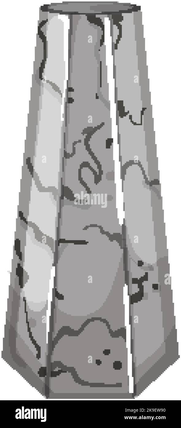 plant marble vase cartoon vector illustration Stock Vector Image & Art ...