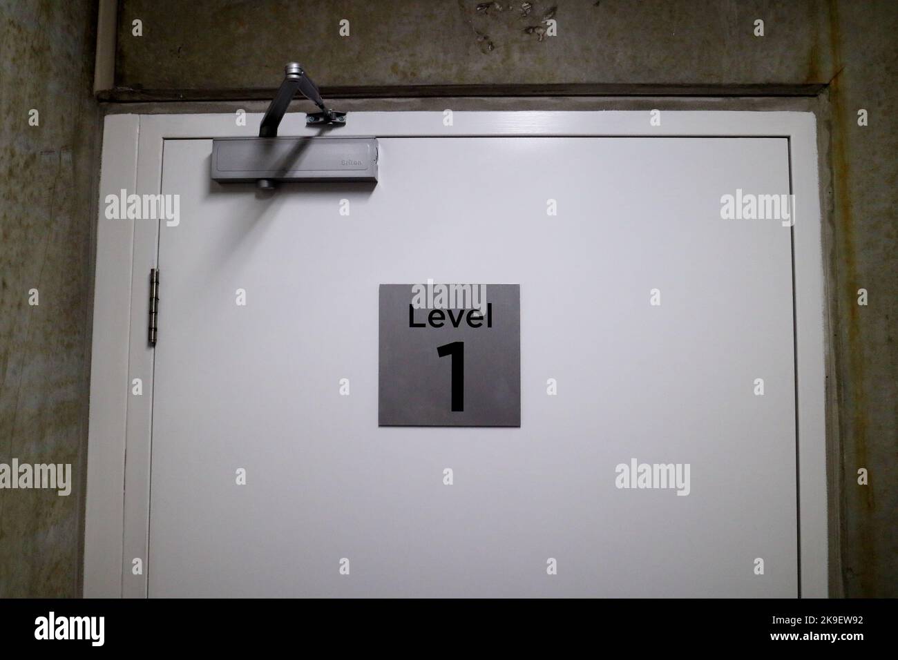 Door on level 1 Stock Photo - Alamy