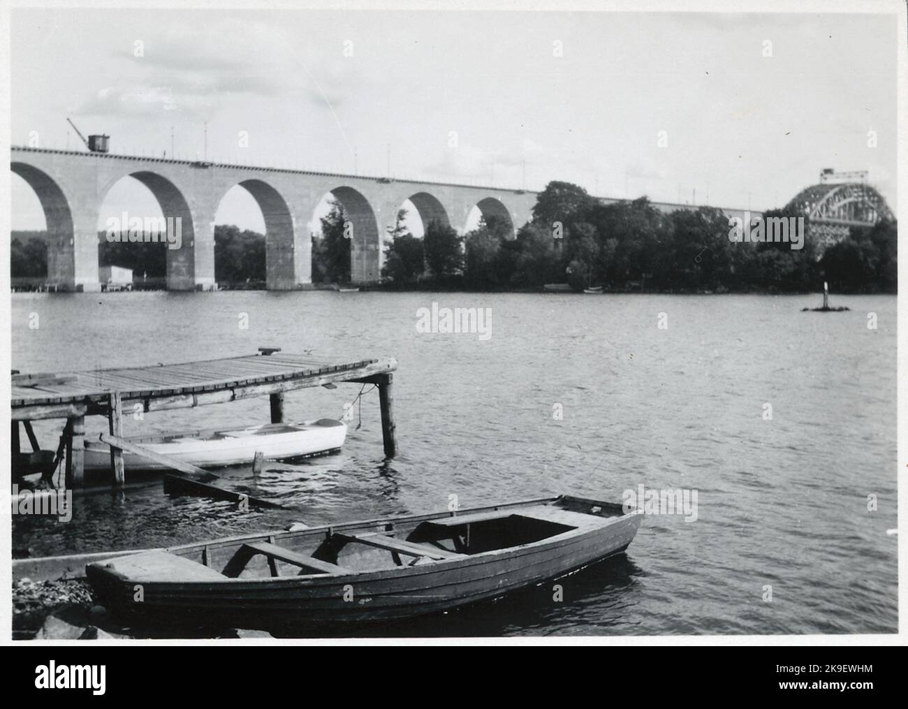 The bridge construction of Årstabron is almost clear Stock Photo - Alamy