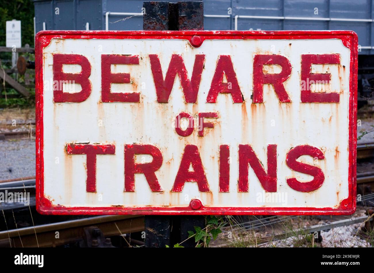 To trains station sign hi-res stock photography and images - Alamy