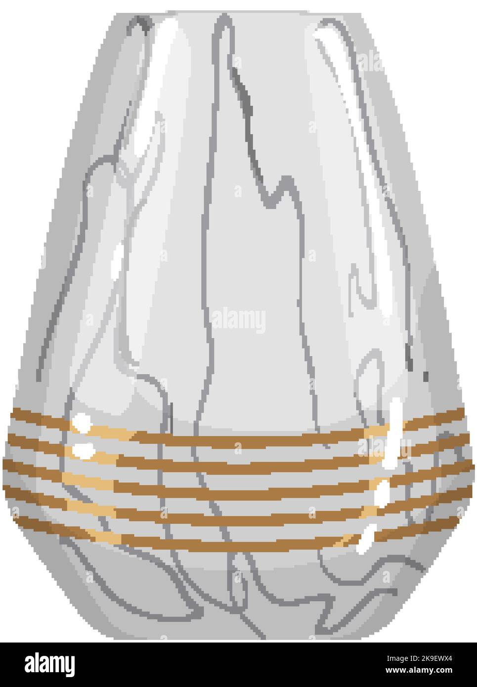 table marble vase cartoon vector illustration Stock Vector Image & Art ...