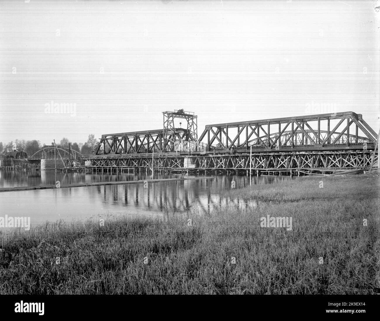 Bridge Over the Dalälven Stock Photo - Alamy