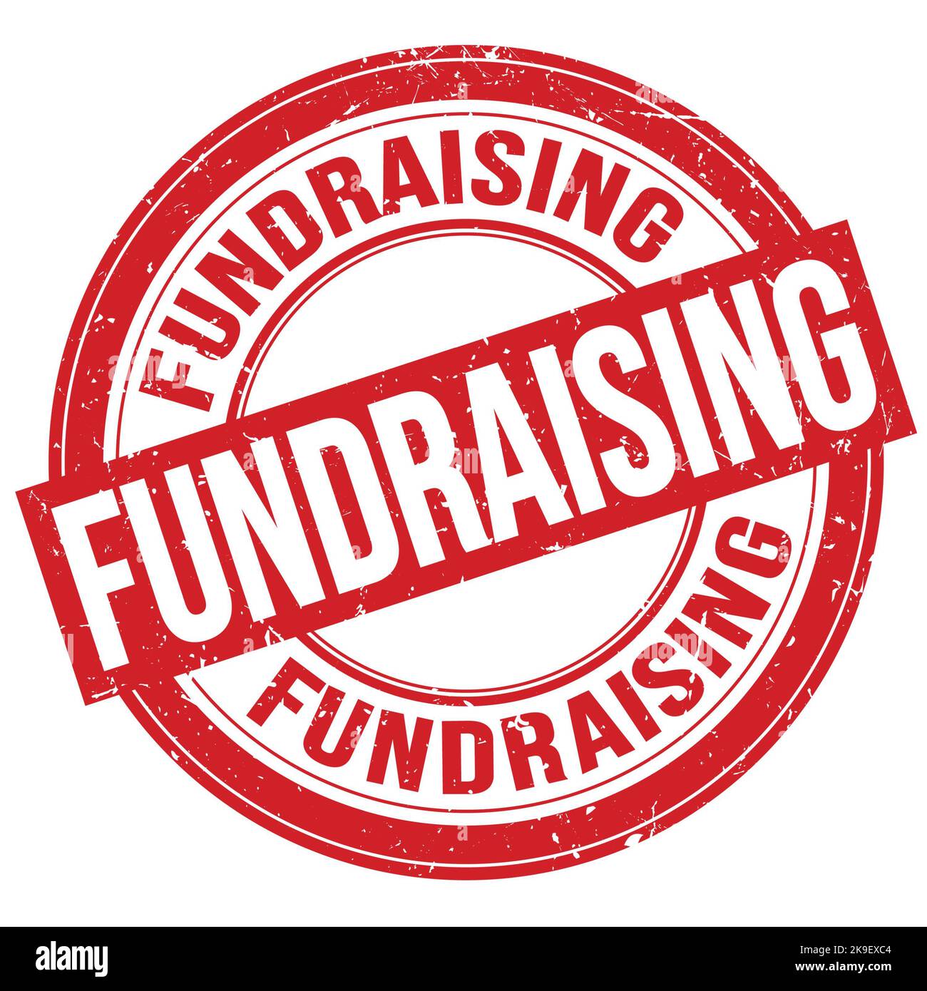 FUNDRAISING text written on red round grungy stamp sign Stock Photo - Alamy