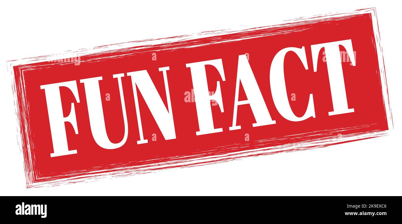 FUN FACT text written on red rectangle stamp sign Stock Photo - Alamy