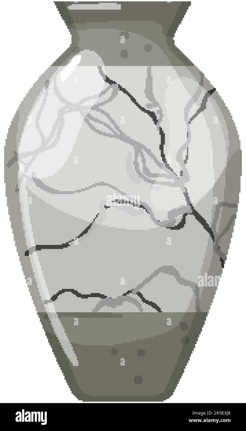 vintage marble vase cartoon vector illustration Stock Vector Image ...