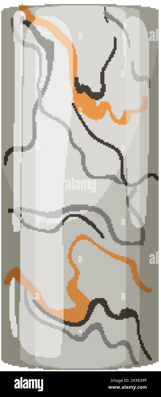 style marble vase cartoon vector illustration Stock Vector Image & Art ...