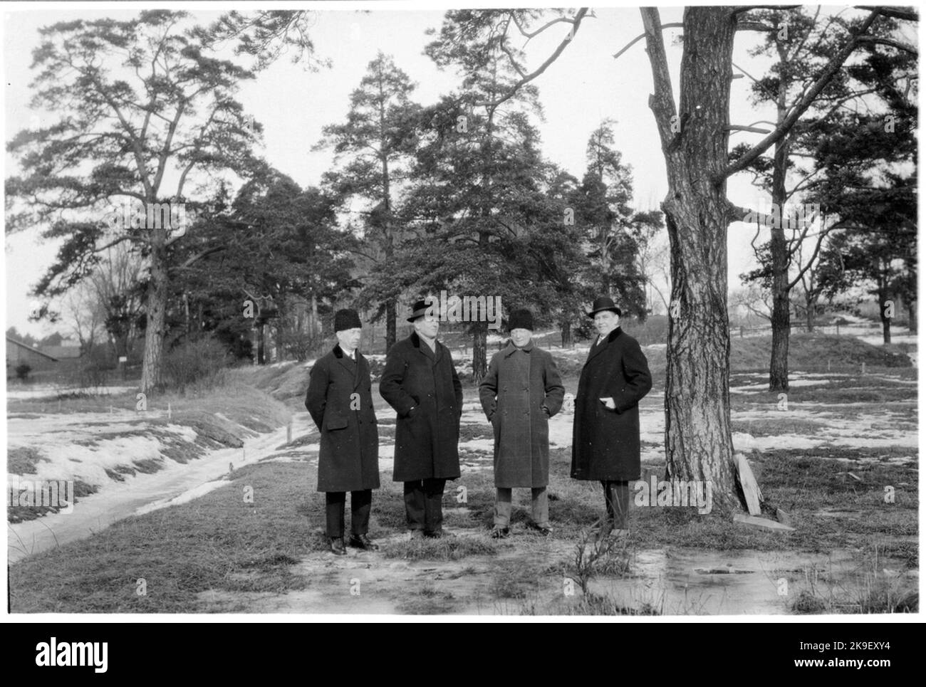 Four men in portraits Stock Photo - Alamy
