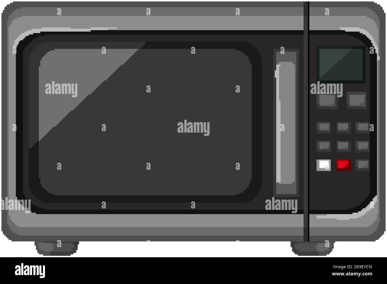 technology microwave oven cartoon vector illustration Stock Vector ...