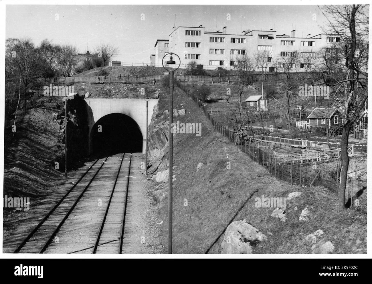 Railway tunnel at Skanstull, on the route between Stockholm Södra and ...