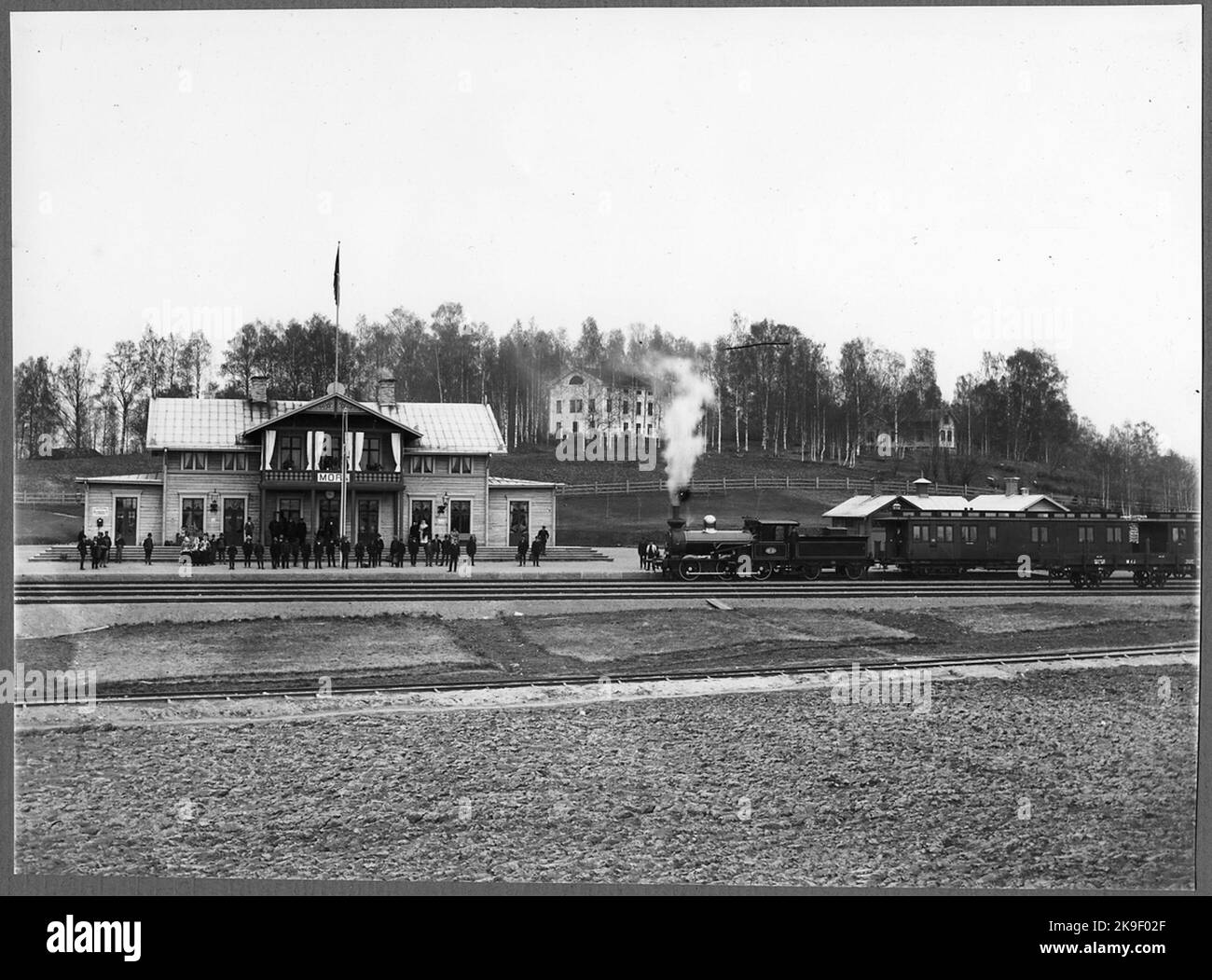 Mora Vänern's railway, MVJ Lok 2 at Mora station Stock Photo - Alamy