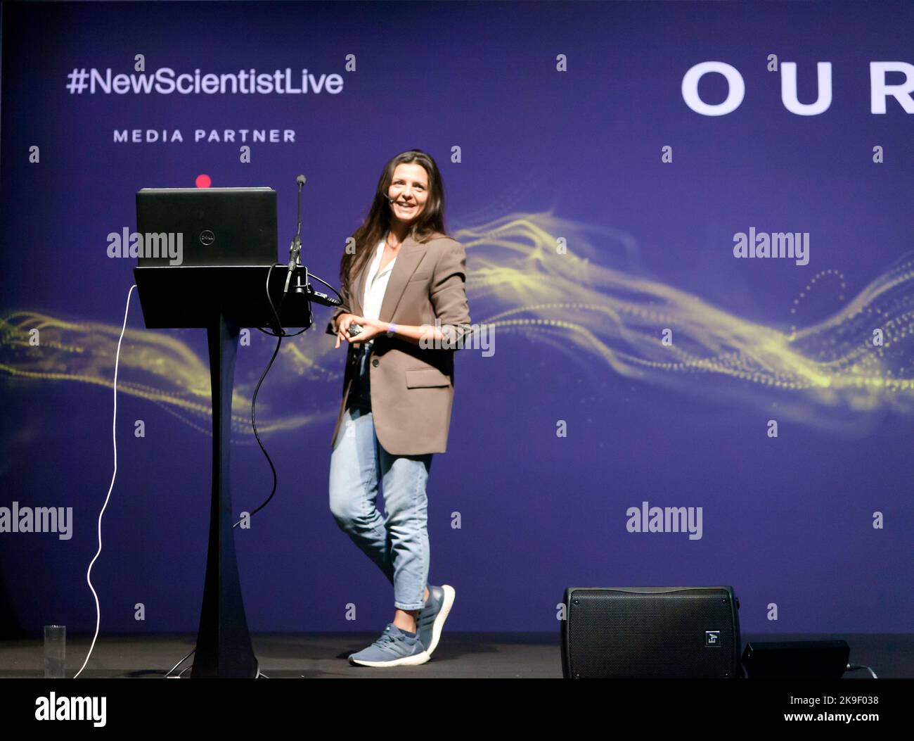 Lizzie Daly giving her talk entitled "The secret lives of animals", on ...