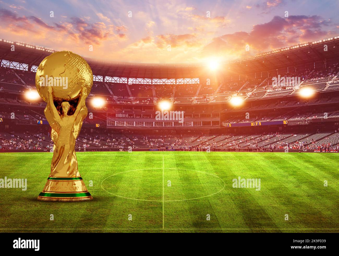 Qatar 2022 Fifa World Cup logo on white Football ball. International ...