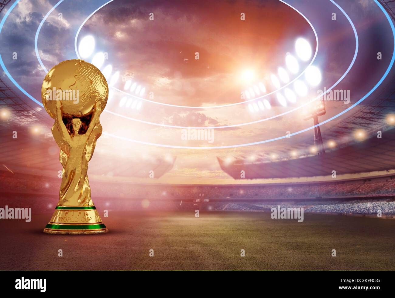 Qatar 2022 Fifa World Cup logo on white Football ball. International ...