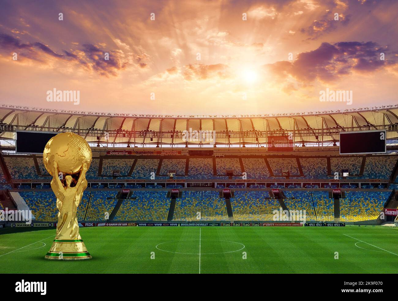 Qatar 2022 Fifa World Cup logo on white Football ball. International ...