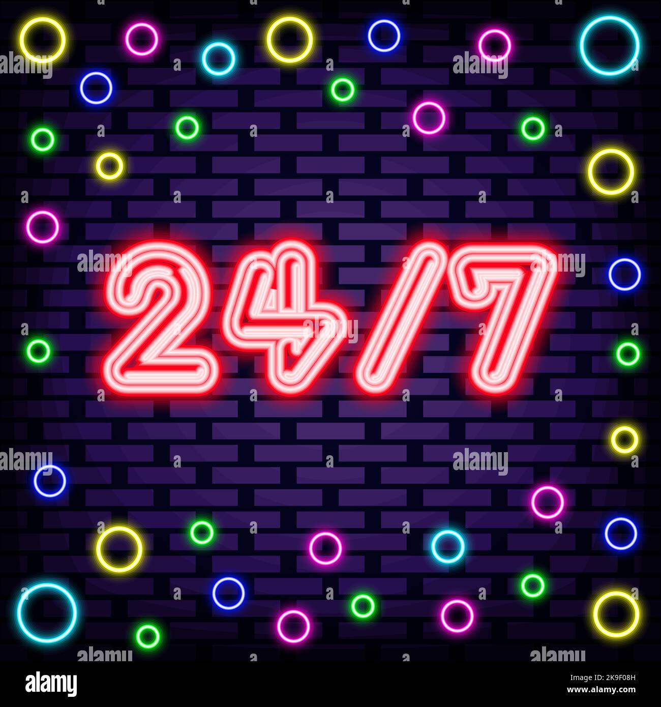 44766 Neon Sign Vector. Bright signboard. Light banner Stock Vector ...