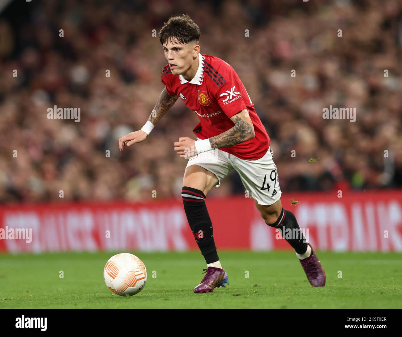 Manchester, England, 27th October 2022. Alejandro Garnacho of ...