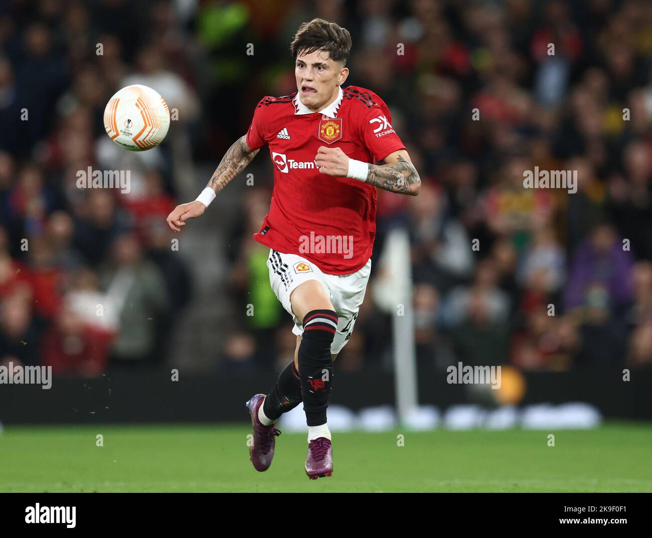 Manchester, England, 27th October 2022. Alejandro Garnacho of ...
