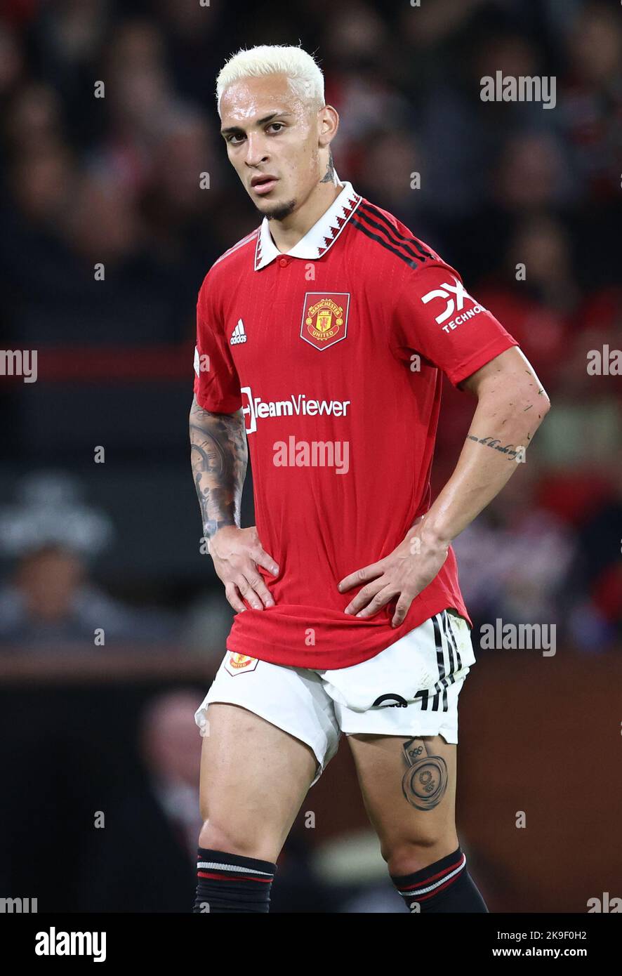 Manchester, England, 27th October 2022. Antony of Manchester United ...