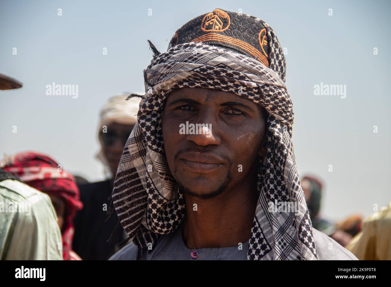 African tribes, Nigeria, Borno State, Maiduguri city. Fulani tribe ...