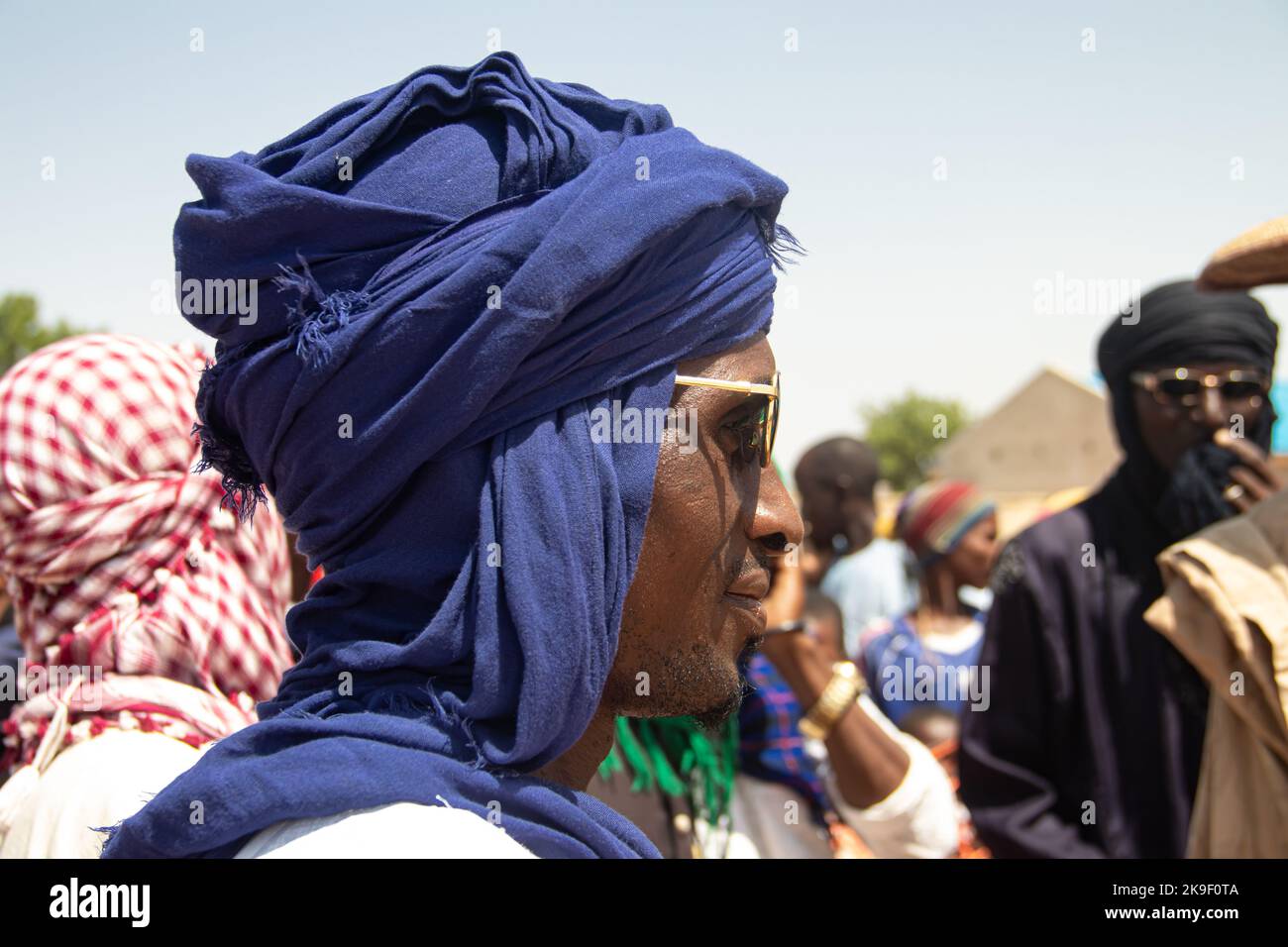 African tribes, Nigeria, Borno State, Maiduguri city. Fulani tribe ...