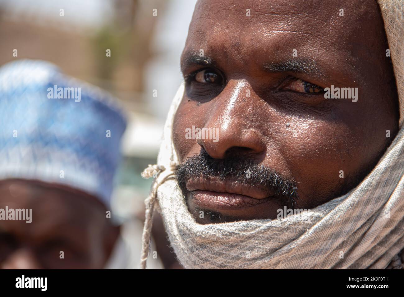 African tribes, Nigeria, Borno State, Maiduguri city. Fulani tribe ...