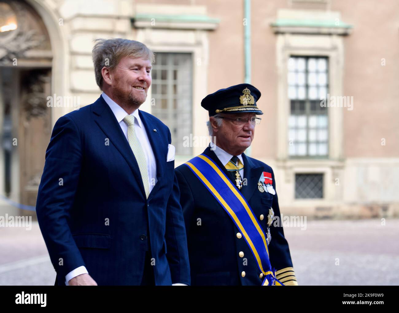 STOCKHOLM, SWEDEN - OCTOBER 11, 2022: State visit from Netherlands ...