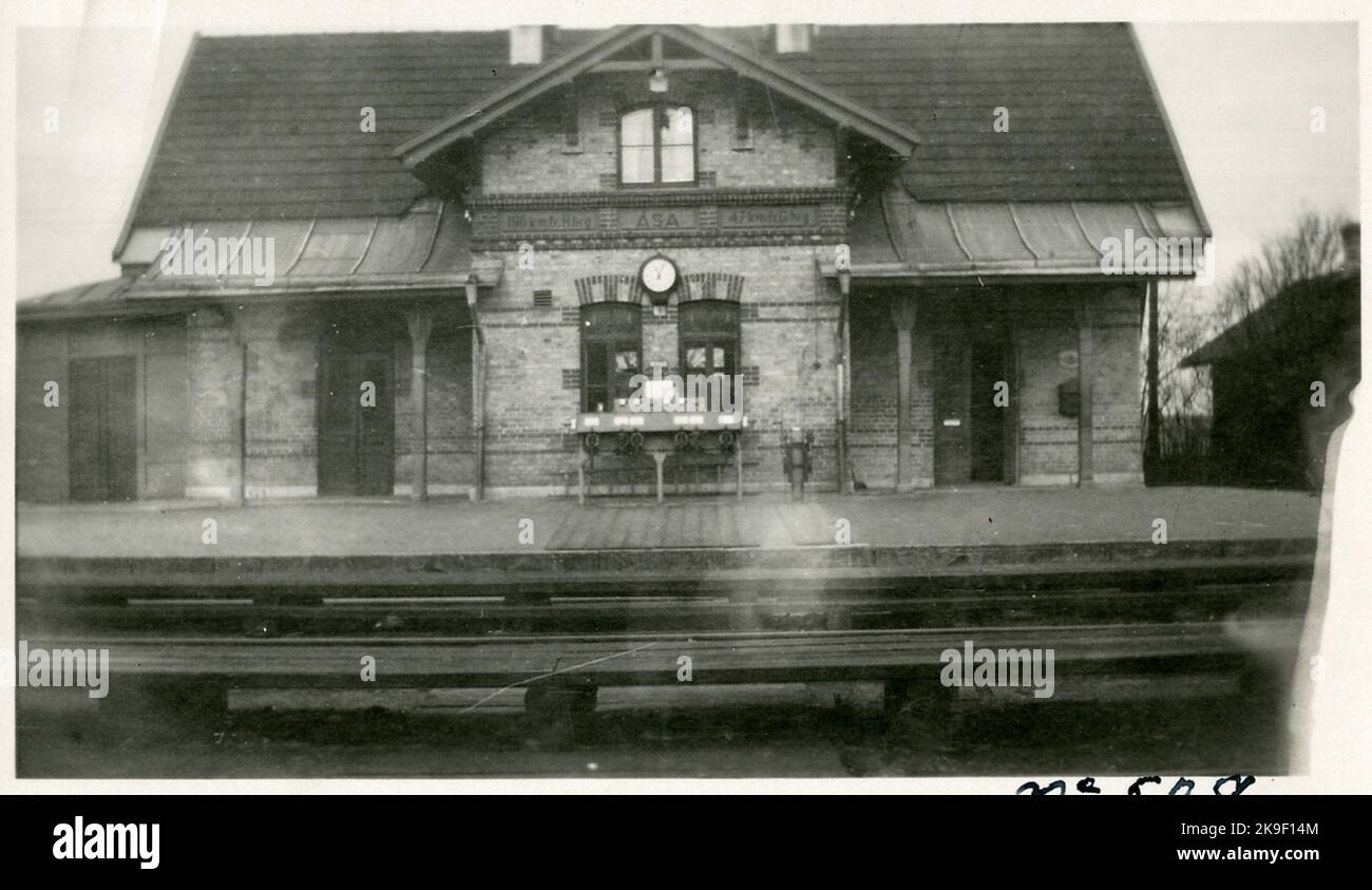 Åsa station house Stock Photo - Alamy