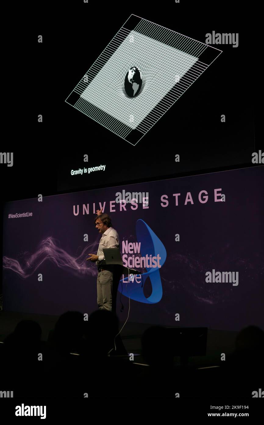 Professor Jeff Forshaw describing the complex quantum problem, that ...