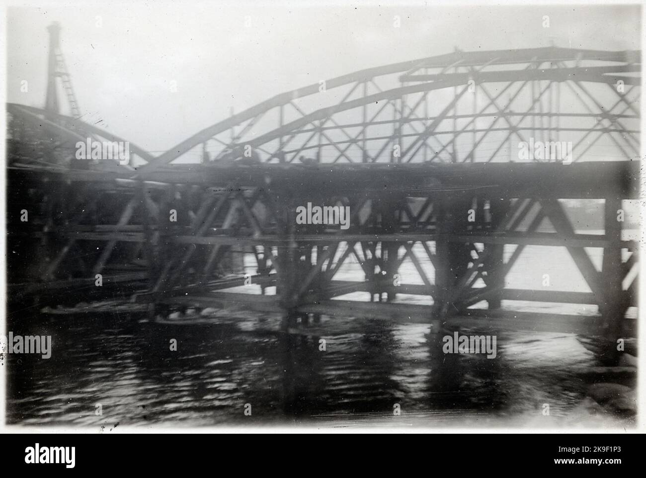 Bridge construction over Ätran Stock Photo - Alamy