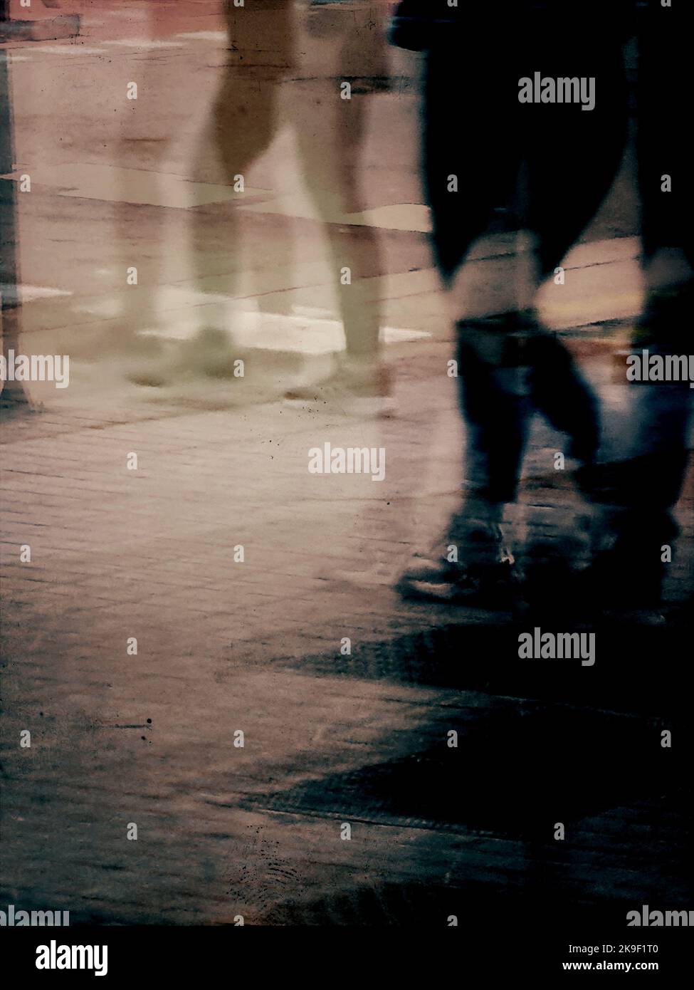 Abstract legs walking Stock Photo - Alamy