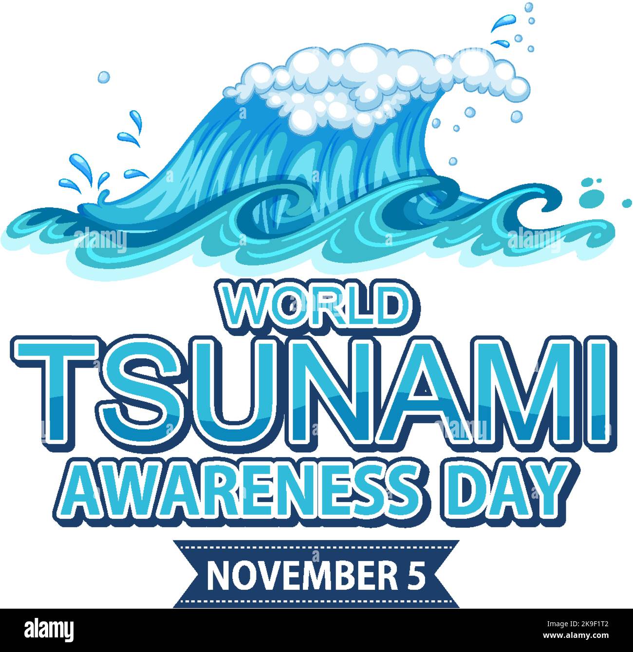 World Tsunami Awareness Day illustration Stock Vector Image & Art - Alamy