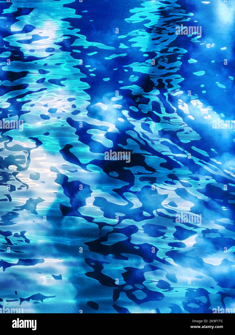 Abstract blue water Stock Photo - Alamy