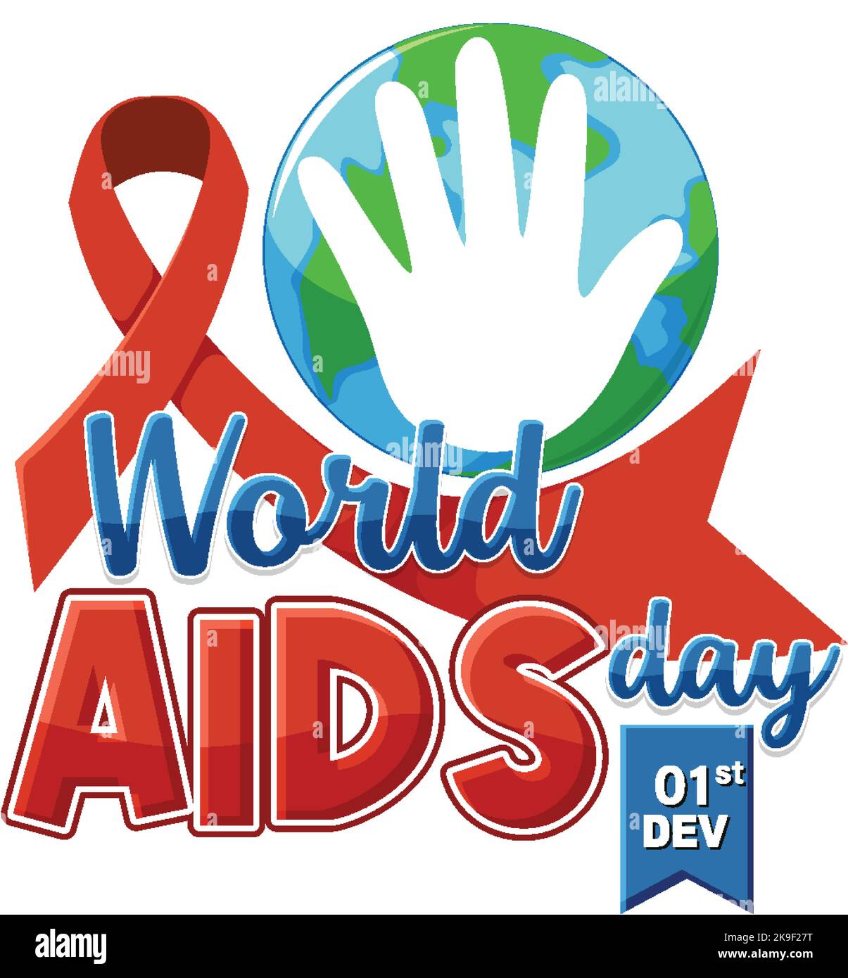 World AIDS Day Poster Design illustration Stock Vector Image & Art - Alamy