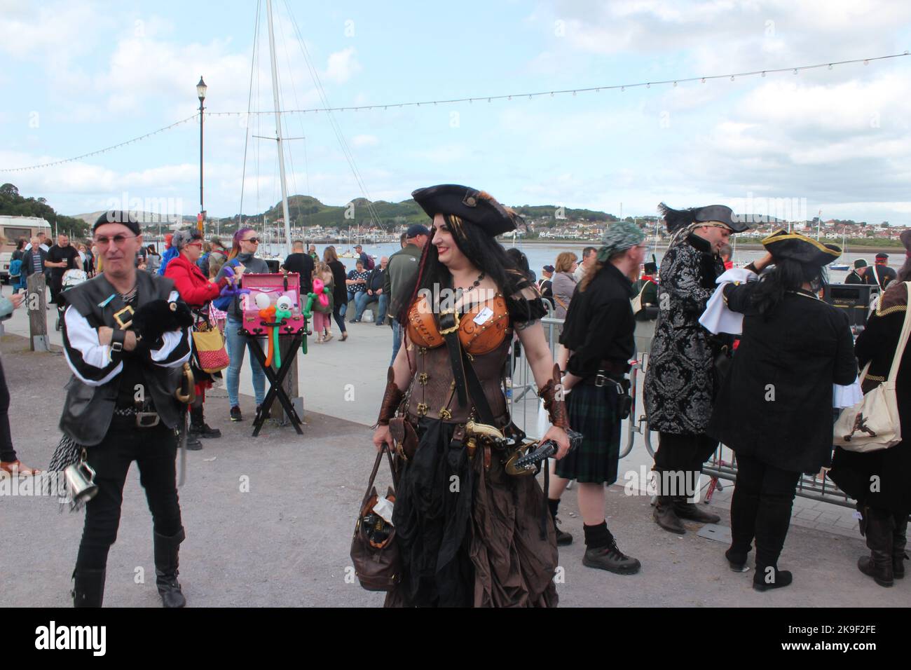 Conwy pirate festival Conwy Wales Stock Photo - Alamy
