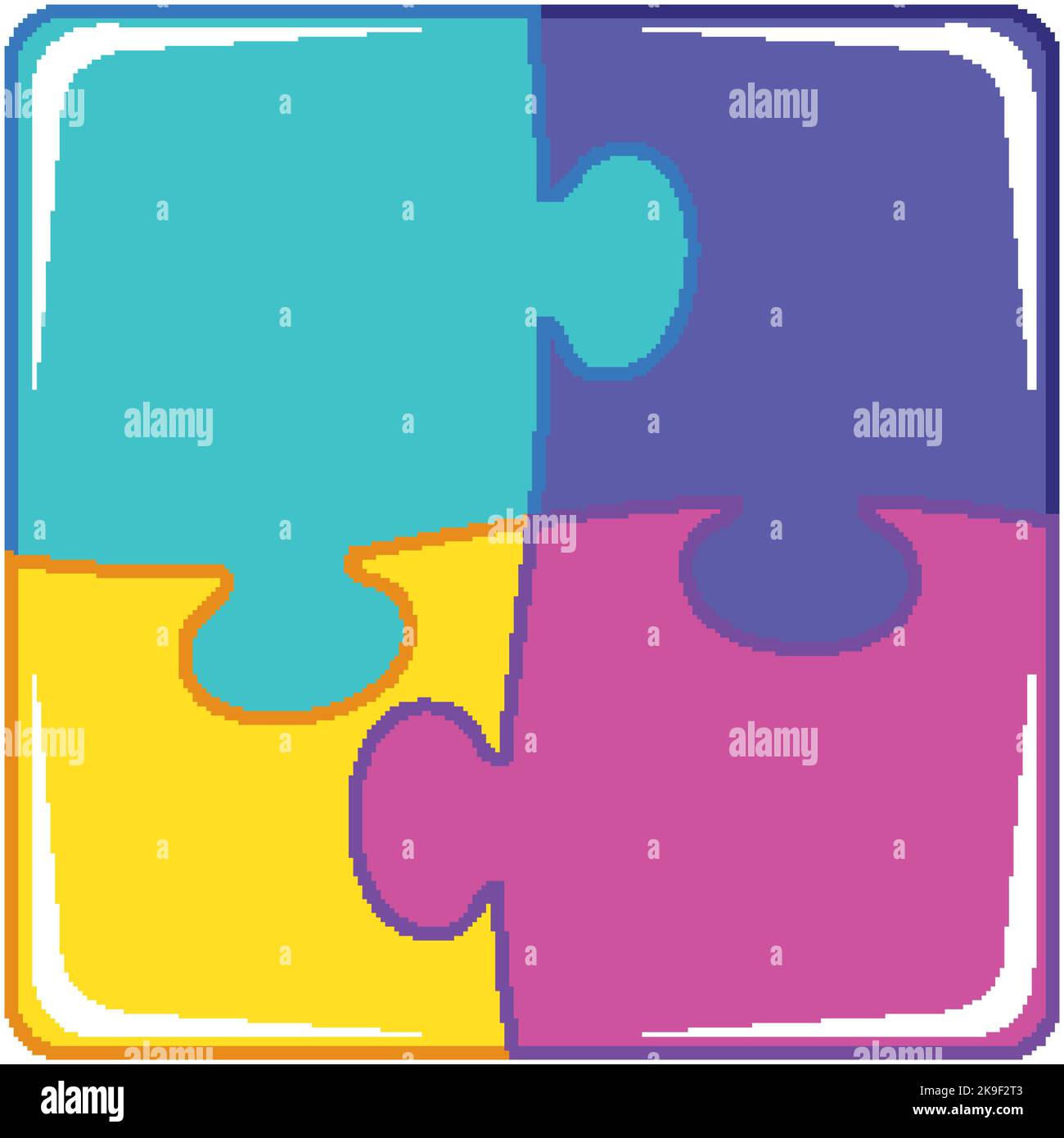 Colourful jigsaw puzzle background illustration Stock Vector Image ...