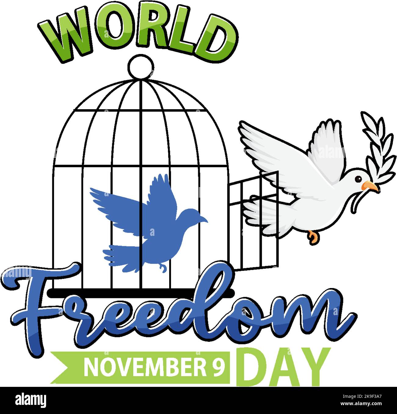 World freedom day postr template illustration Stock Vector Image & Art ...