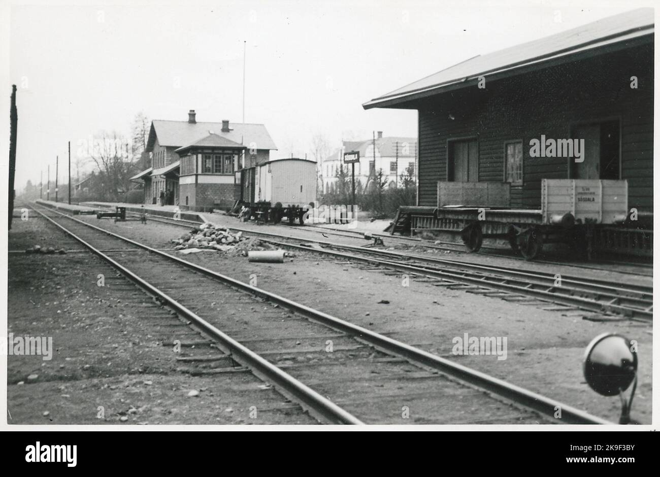 The station area in Sösdala Stock Photo - Alamy