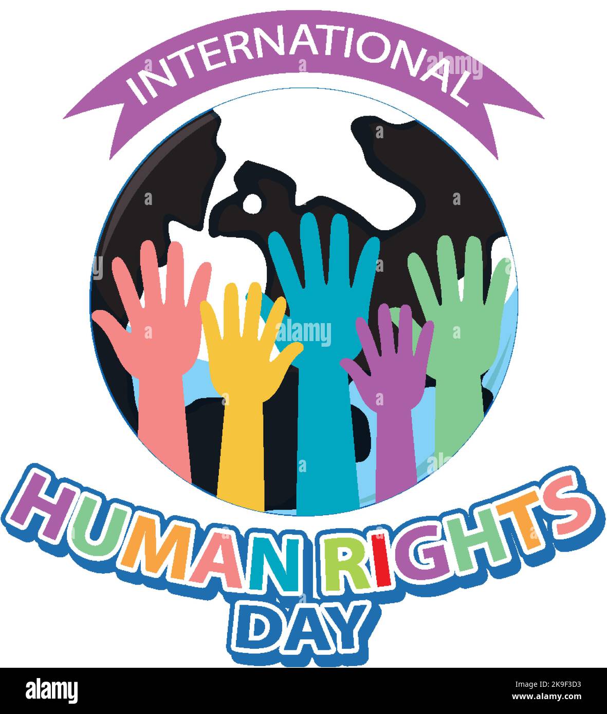 International Human Rights Day Text For Banner Design Illustration 9245