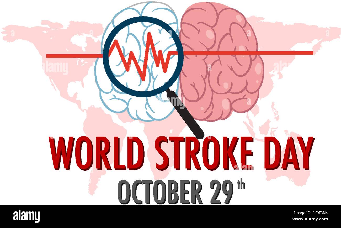 World Stroke Day Banner Design illustration Stock Vector Image & Art ...