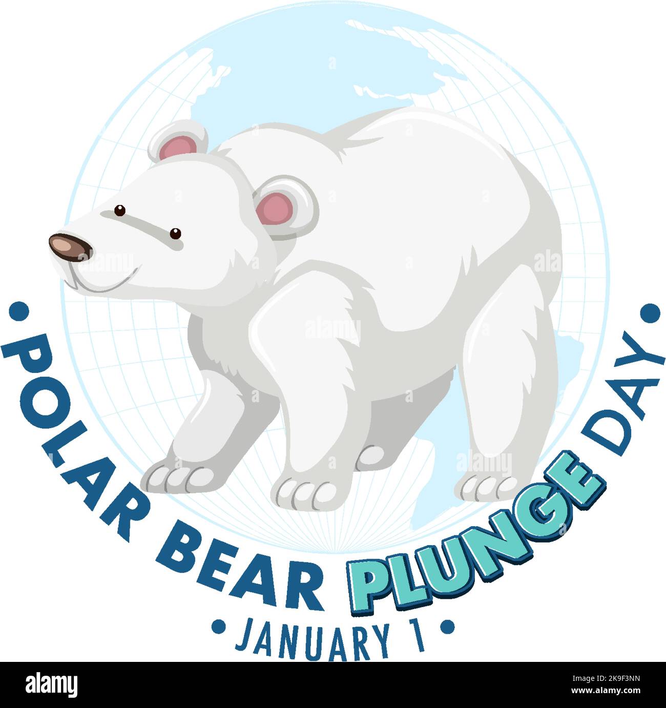 Polar plunge Stock Vector Images - Alamy