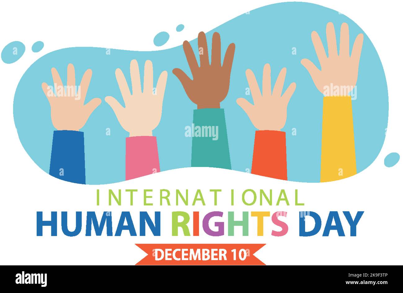 International Human Rights Day text for banner design illustration ...