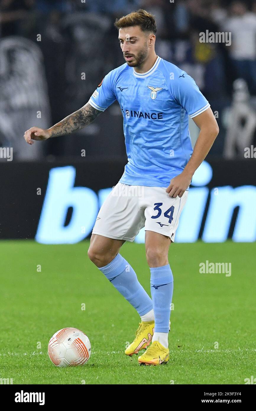 Rome, Lazio. 27th Oct, 2022. Mario Gila of SS Lazio during the Uefa ...